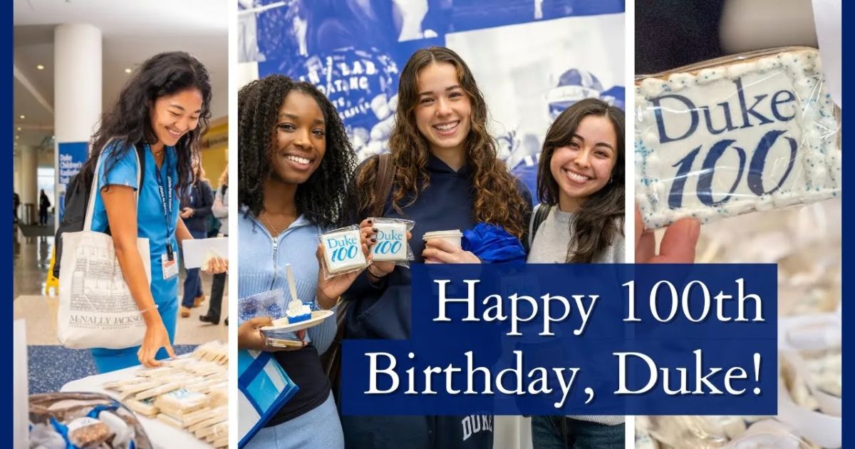 Big Smiles at a 100th Birthday Celebration Across Campus | Duke Today