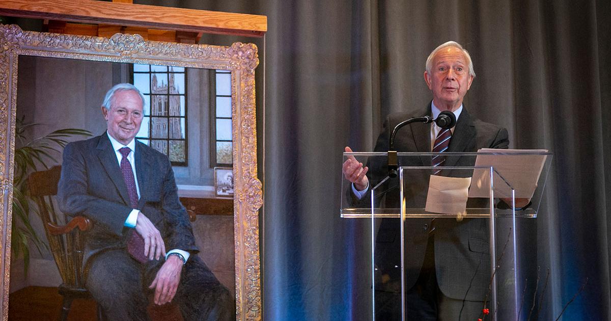 Duke Unveils Official Brodhead Portrait | Duke Today