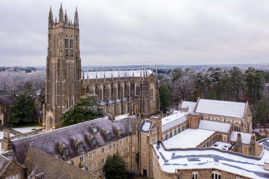 The first snow of 2021 at Duke | Duke Today